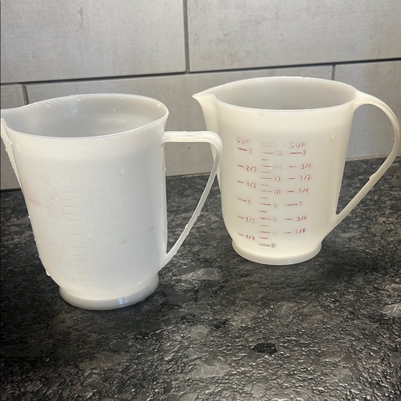 Eagle | Kitchen | White Measuring Cup Set With Handles 2 Cup Size ...